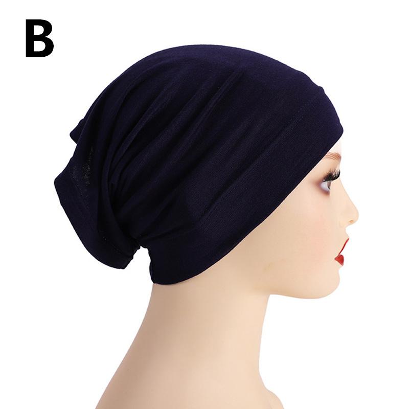 Buy Women Stretch Hijab Tube Bonnet Under Scarf Elastic Bone Cap at ...