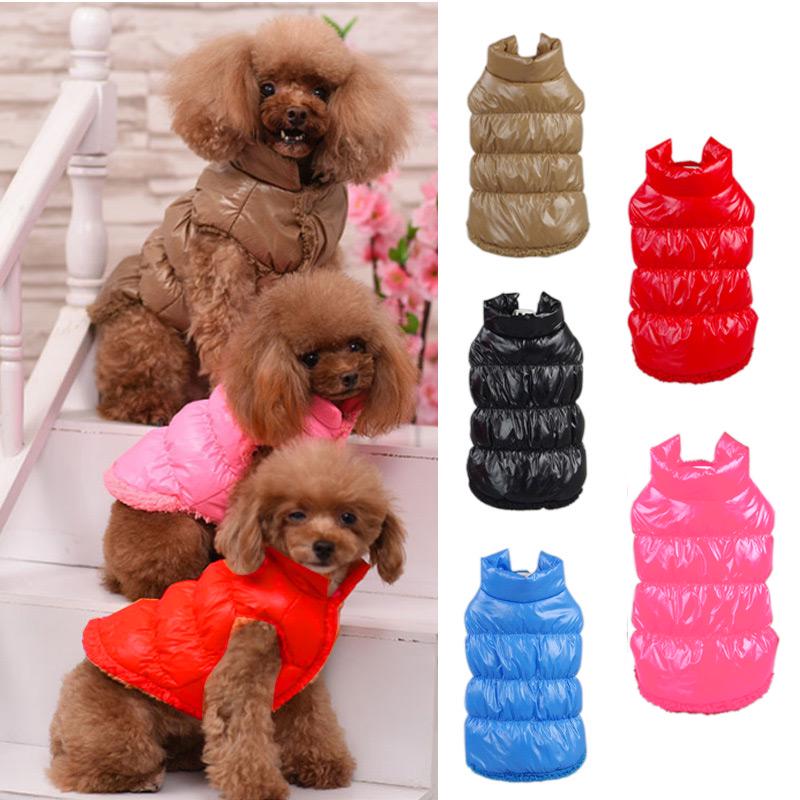 Buy Fashion Winter Pet Clothes Dog Padded Vest Coat Cotton Windproof ...