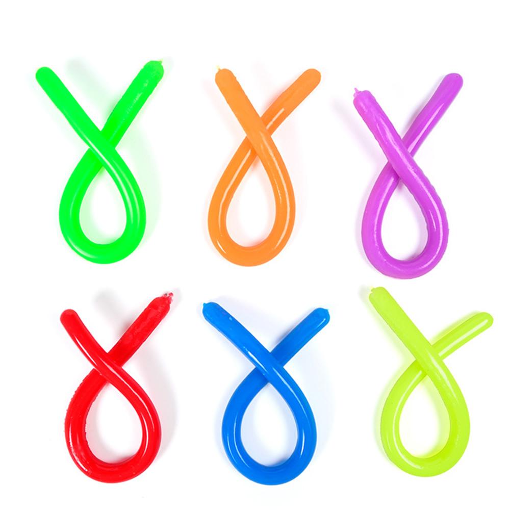 Buy 5pcs Children Adult Decompression Toy Noodle Stretch String Rubber ...