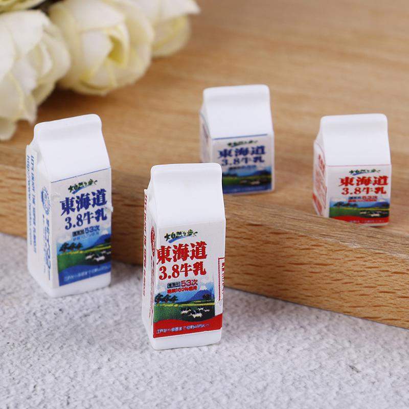 Buy 1/12 Dollhouse Toys Miniature Milk Box For Miniature Kitchen ...