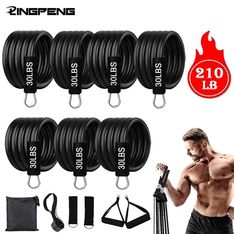 Buy Fitness Resistance Pull Rope Rubber Band Yoga Elastic Training Belt ...