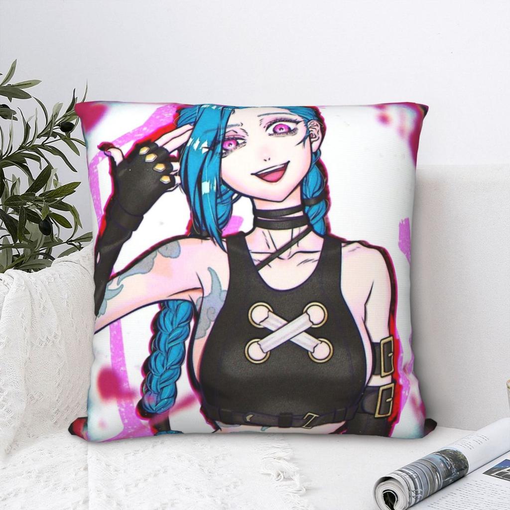 Satın alın Cool Jinx Throw Pillow Case Arcane League of Legends Short ...