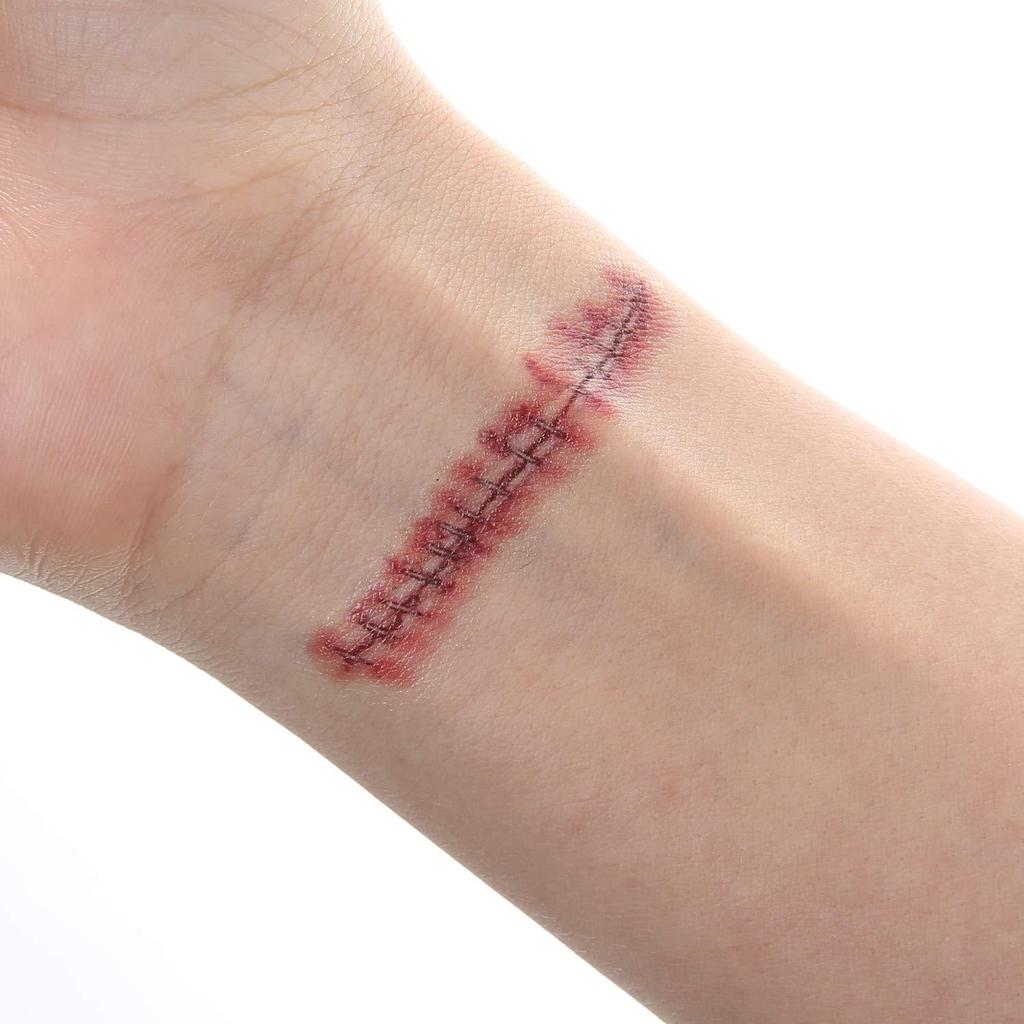 Buy Halloween Tattoo Stickers Zombie Scars Tattoo Simulation Horror ...