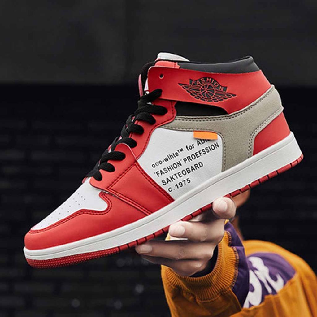 Buy Spring New Style OFF Co-branded Basketball Shoes High-top Board ...