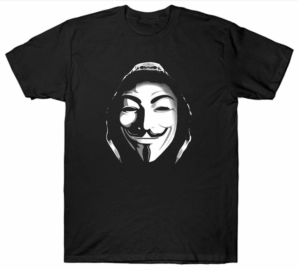 Anonymous T Shirt V For Vendetta Mask Freedom uygun fiyatlı satın alın ...