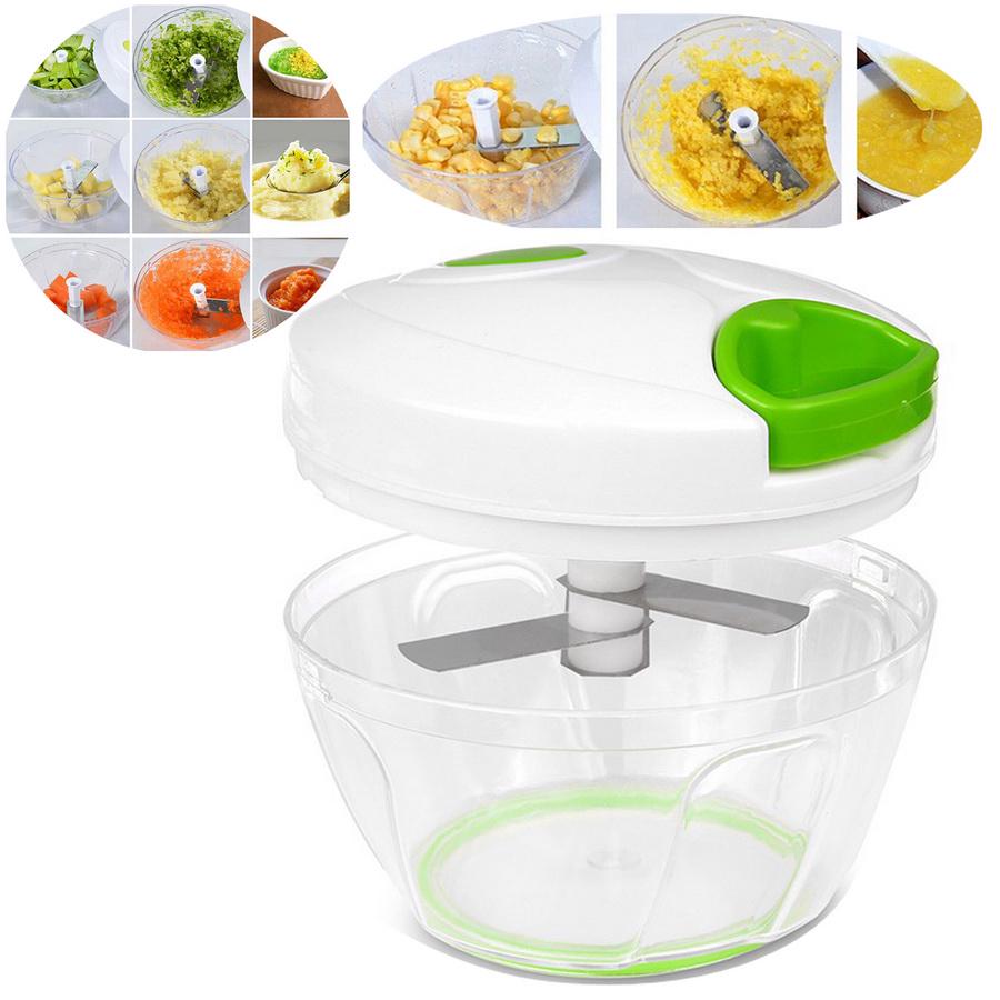 Kitchen Mini Pull Chopper Food Processor - Vegetable, Fruit, Garlic and ...