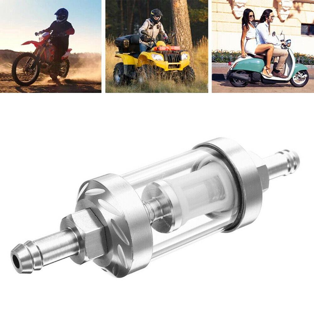 Buy 8mm 5/16'' Motorcycle Petrol Gas Fuel Inline Filter Universal for ...