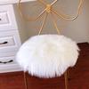 Plush Round Rug Mat Imitation Wool Computer Chair Fur Round Rug Bedroom ...