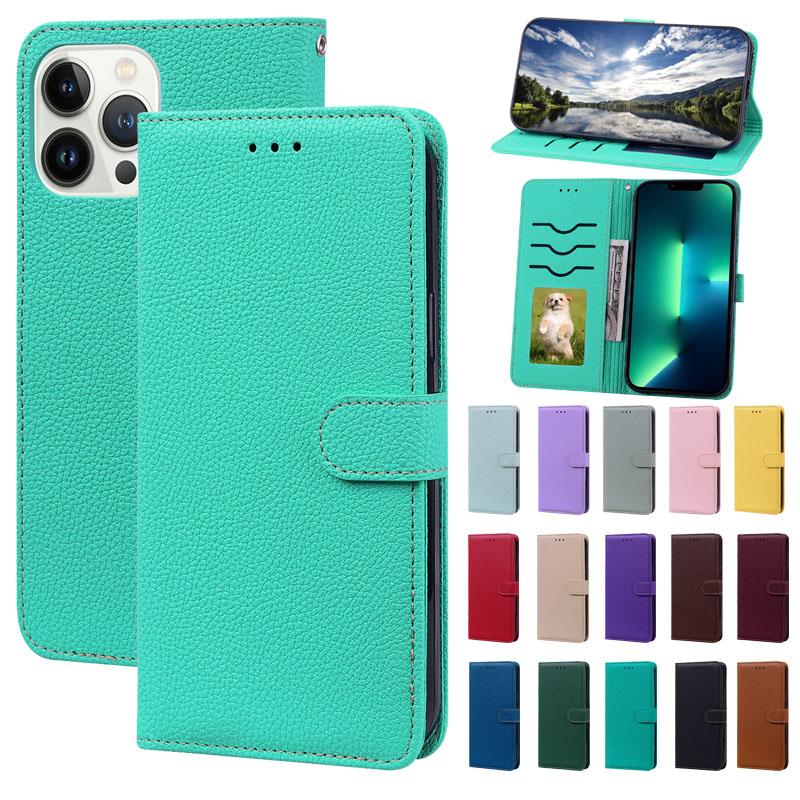 Buy Leather Wallet Flip Case For iPhone 13 Pro Max 13 Pro 12 Pro Max 12 ...