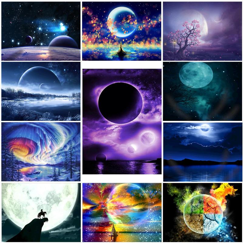 Buy 5D DY Full Circle Diamond Painting Cross Stitch Pattern Wall ...