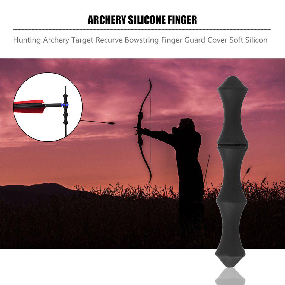 Buy Mint Hunting Archery Target Recurve Bowstring Finger Guard Cover ...