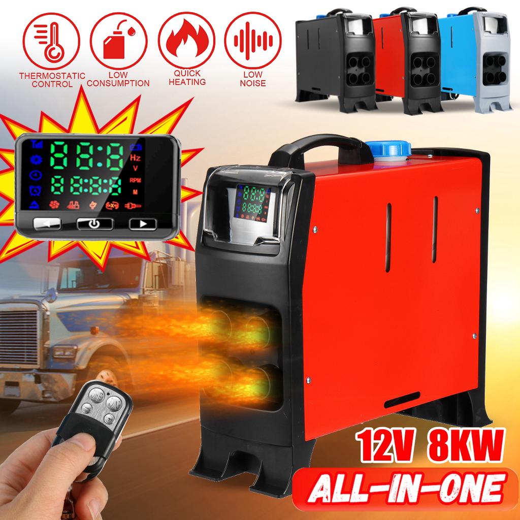 All In One Unit 8KW 12V Car Heating Tool Diesel Air Heater Four Hole ...