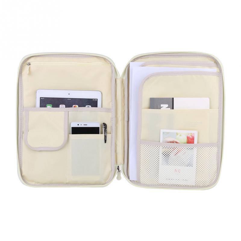 💰Kjøp 5Colors Homre&office A4 Document Portable Multi Pocket Bag File ...