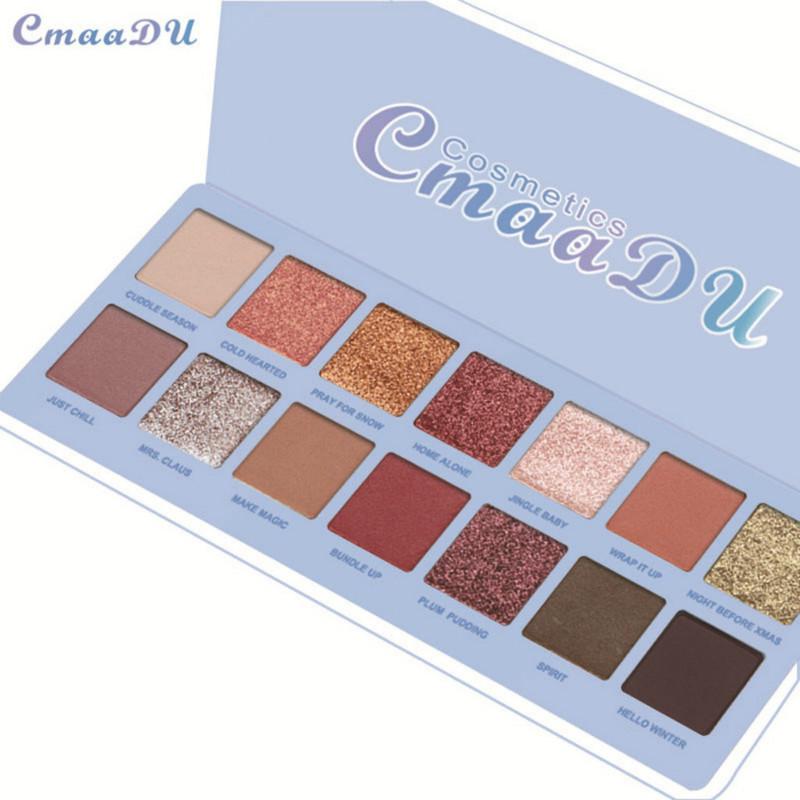 Buy CmaaDu 14 Colors Matte Shimmer Eyeshadow Palette Smoky NudeBronze ...
