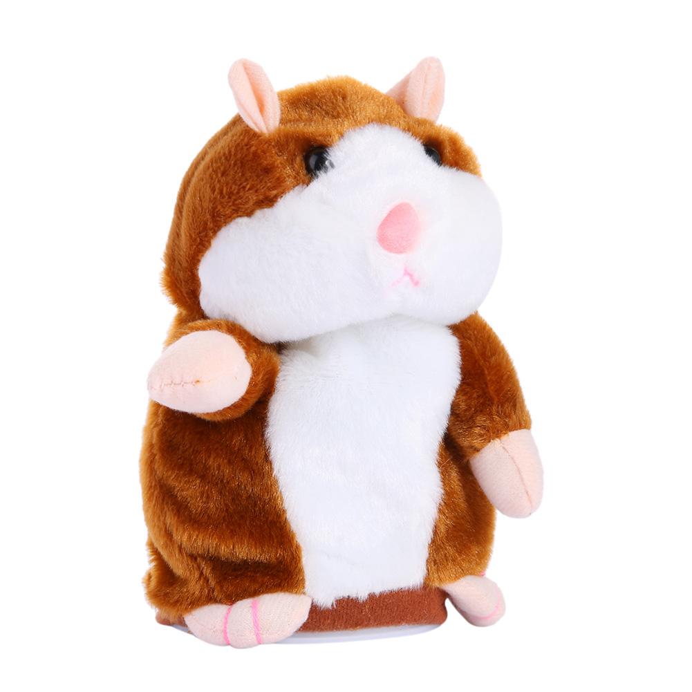 Talking Hamster Plush Toy Kids Speak Talking Sound Record Toy Coffee ...