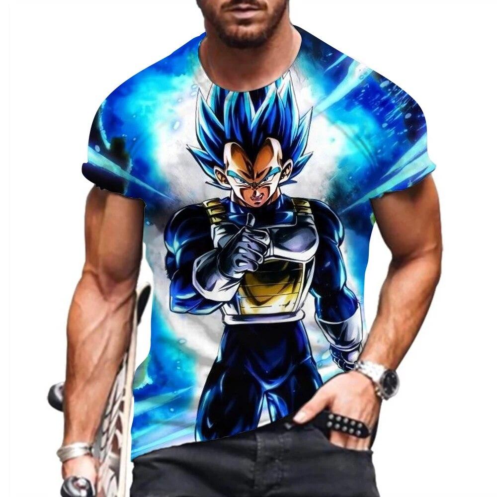 Essentials Goku Men's T-shirt Clothing Dragon Ball Z Anime Tops ...
