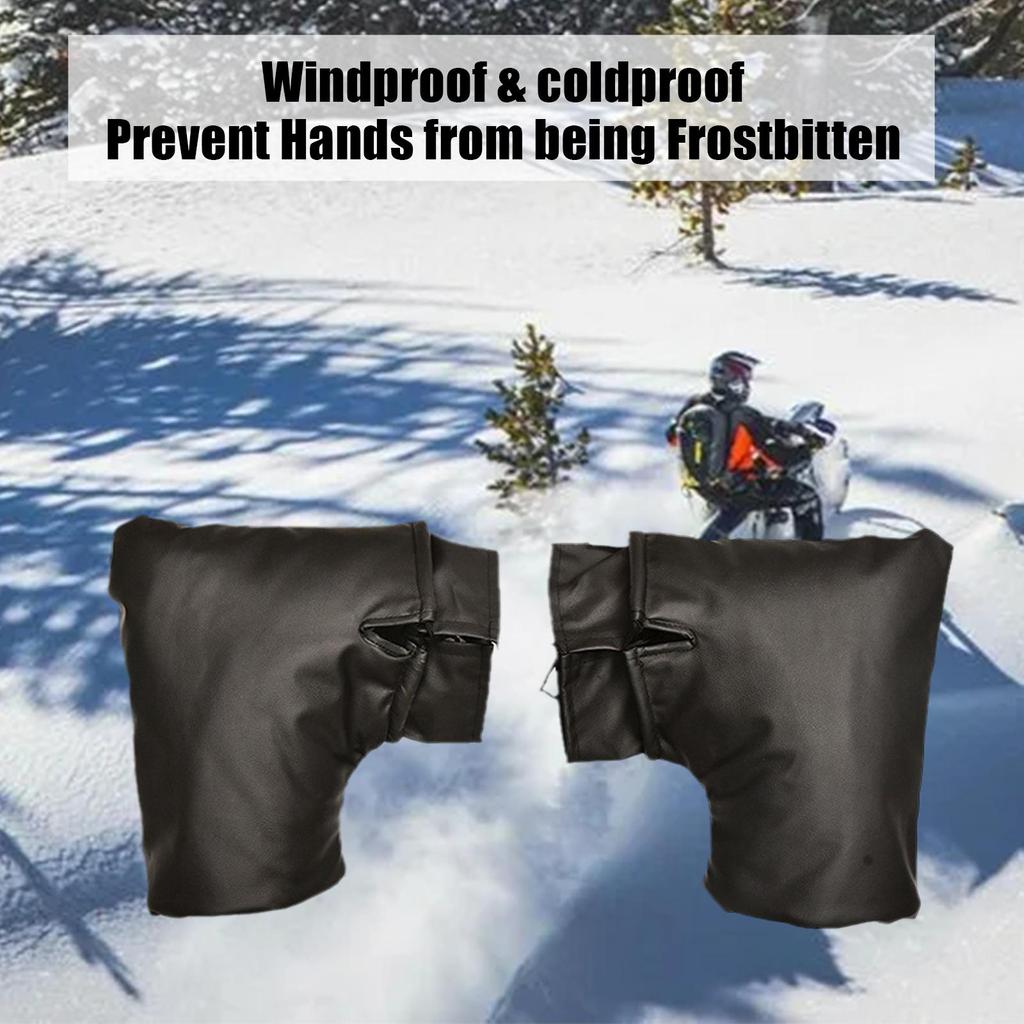 Bike Handlebar Gloves Winter Warmer Hand Covers Thermal uk Cycling 2022 ...