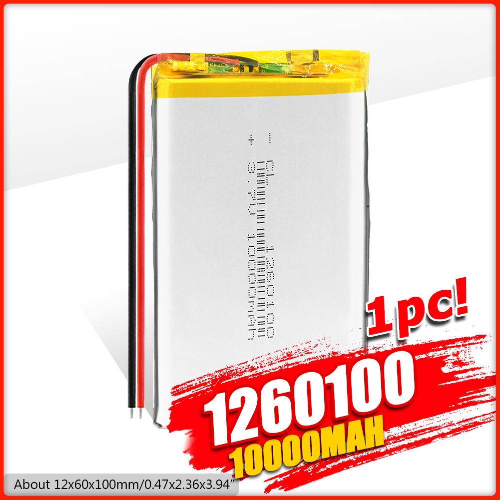 Buy 3.7V 10000mAh Li-polymer Battery 1260100 For DVD Tablet MID GPS ...