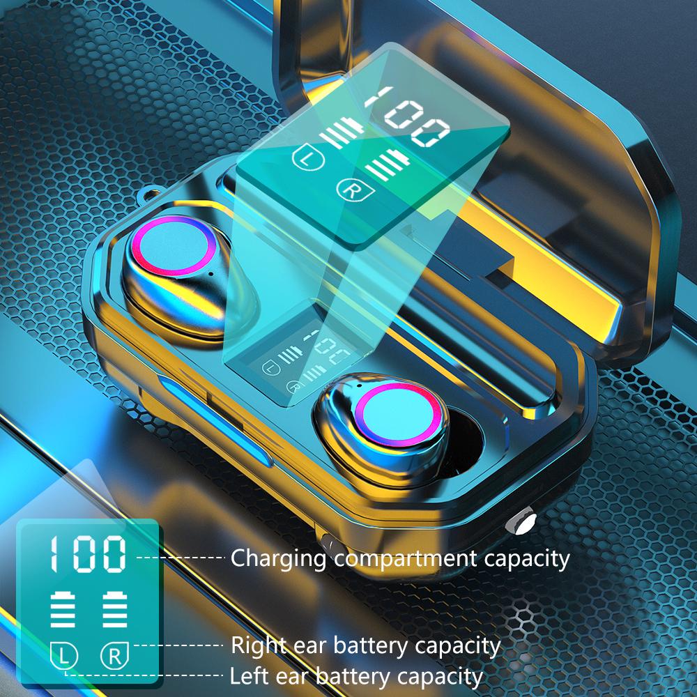 Buy LED Display Wireless Headphones Bluetooth Earphones Earbuds TWS ...