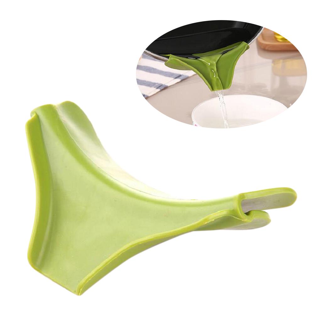 Buy Kitchen Gadgets Silicone Funnel Tools Anti-spill Water Soup Funnel ...