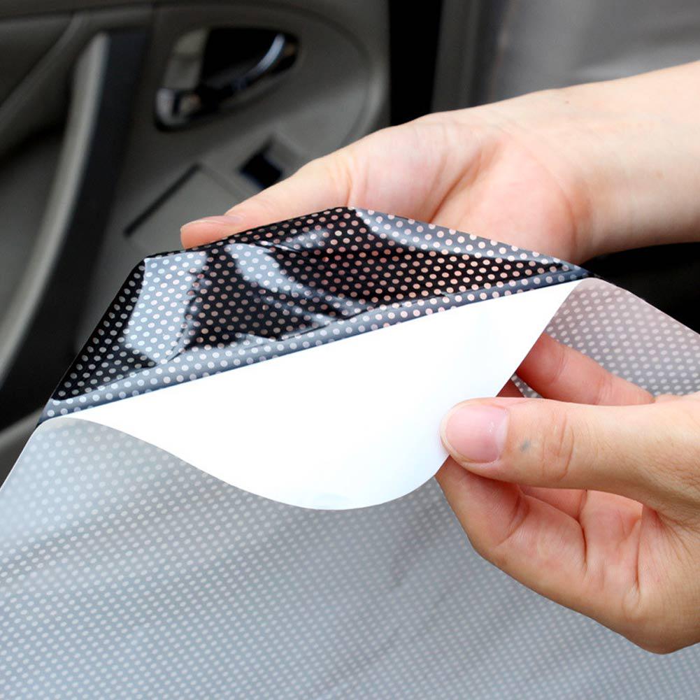 Buy 2 Pcs Universal Car Window Shade Sticker Reusable Cling Sunshade UV ...