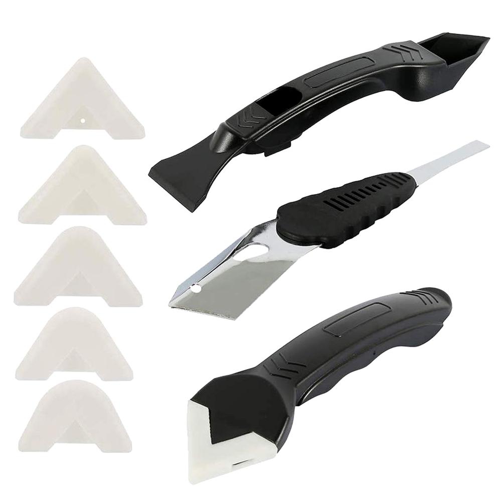 Buy 3Pcs/Set Silicone Glass Cement Scraper Tool Caulking Sealant Grout ...