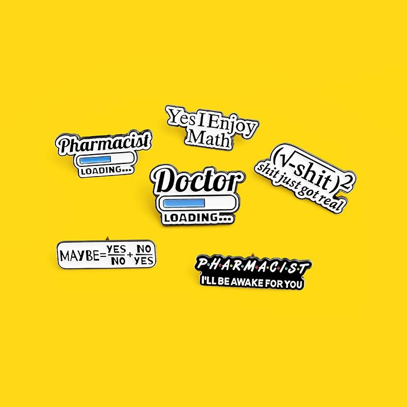 Buy Yes I Enjoy Math Interesting Math Formulas Enamel Pins Math Collar ...