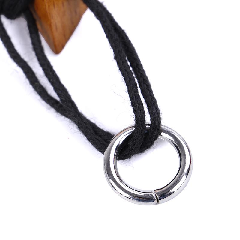 Iq Rope Wooden Puzzle Logic Brain Teaser String Puzzles Game For Adults ...