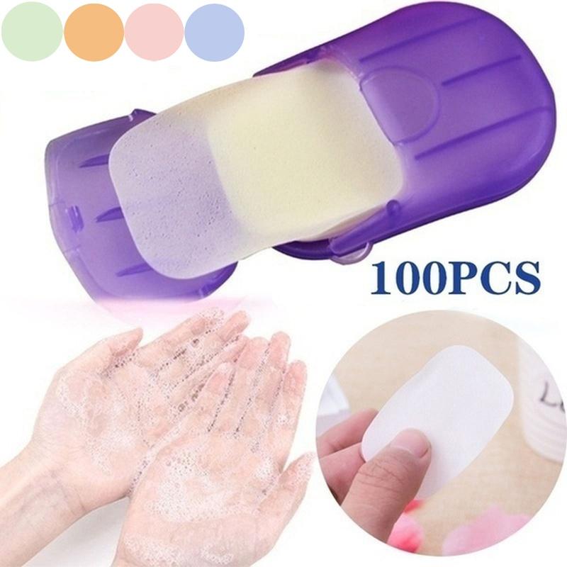 Buy 5boxes Home Supplies Disposable Boxed Soap Paper Travel Portable ...