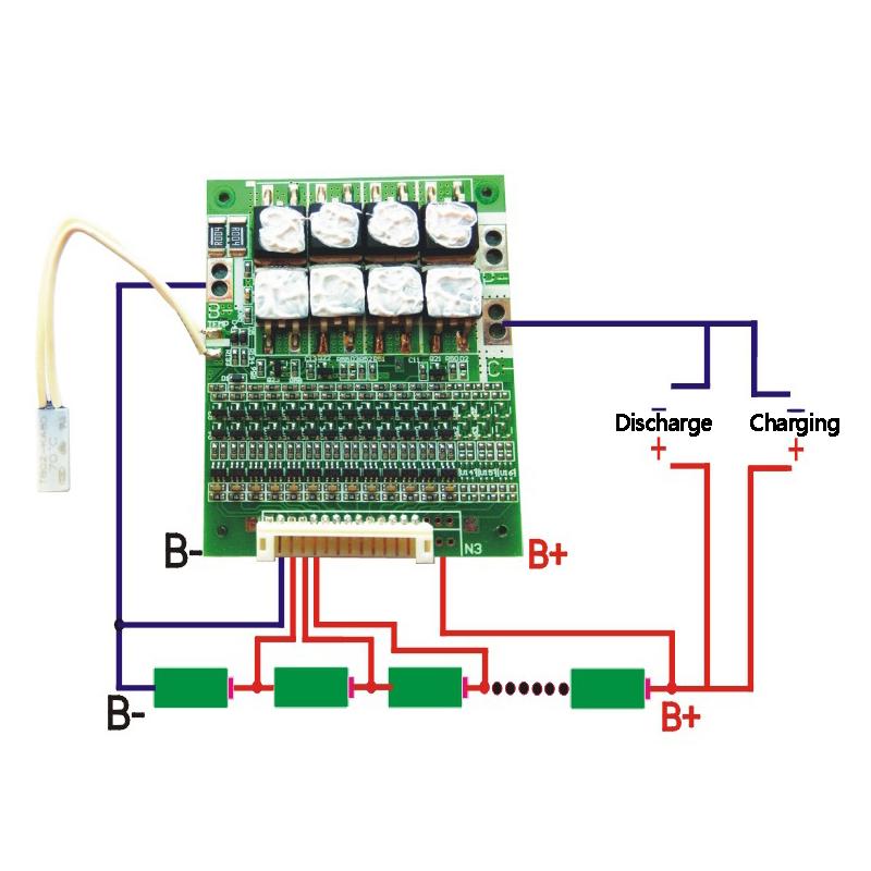 Satın alın BMS 13S 50A 48V BMS With Balance 18650 Li-ion Lithium ...