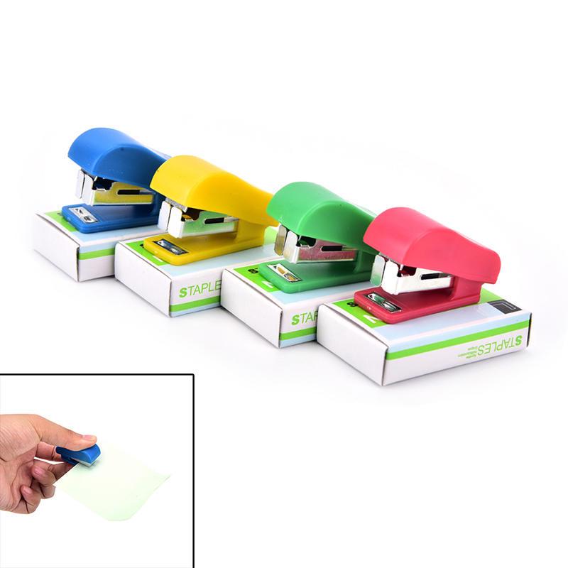 Office student school family mini cartoon paper file stapler color ...