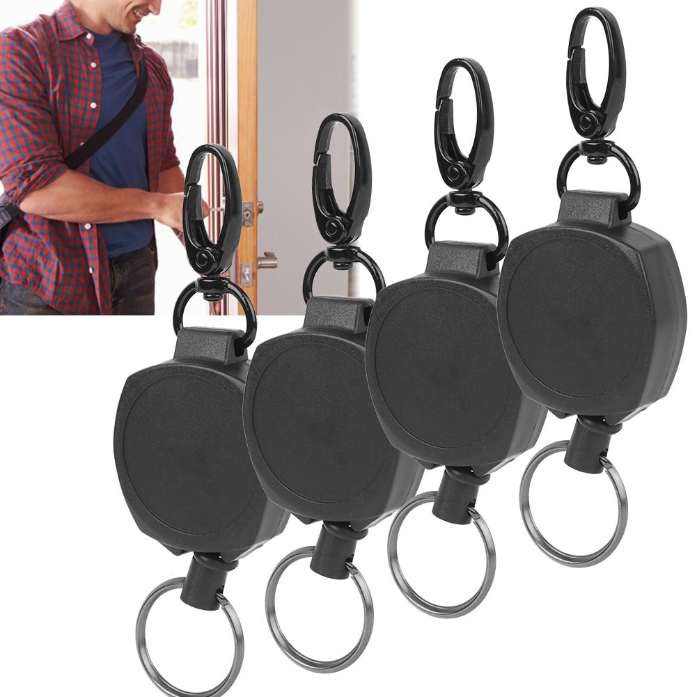 Cheap 4pcs Hiking Camping Anti‑Lost Retractable Key Ring Anti‑Theft ...