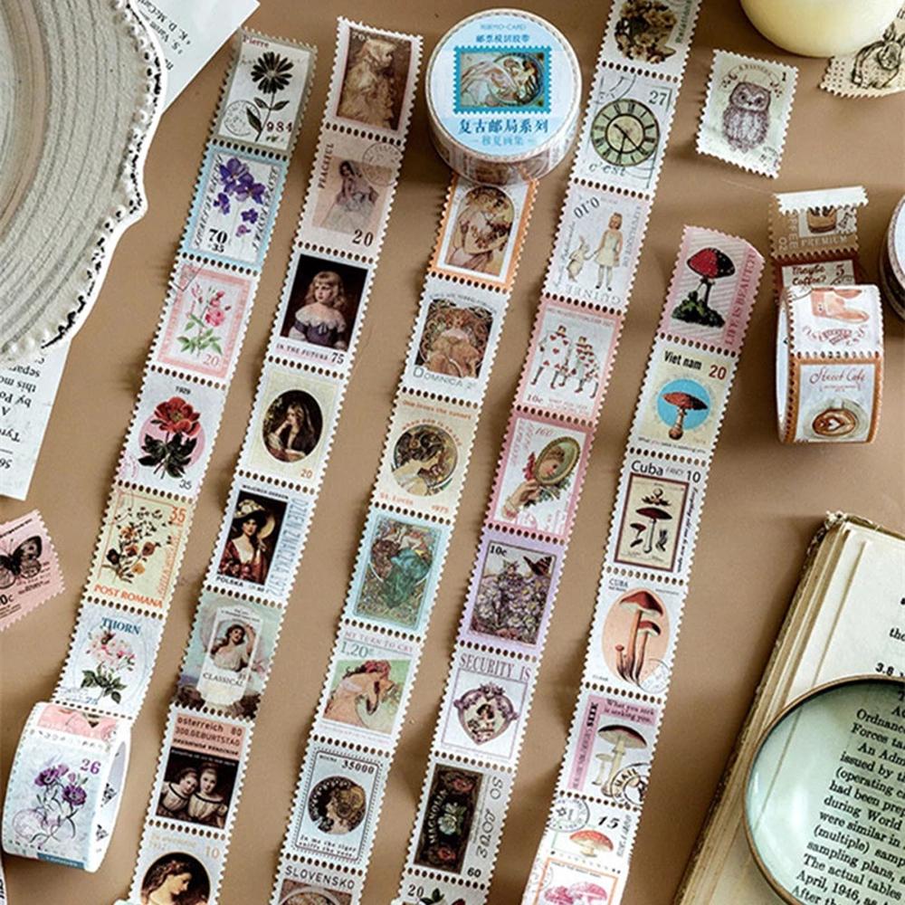 Cheap Masking Tape Label Sticker Paper Tape Adhesive Tape Retro Stamps ...