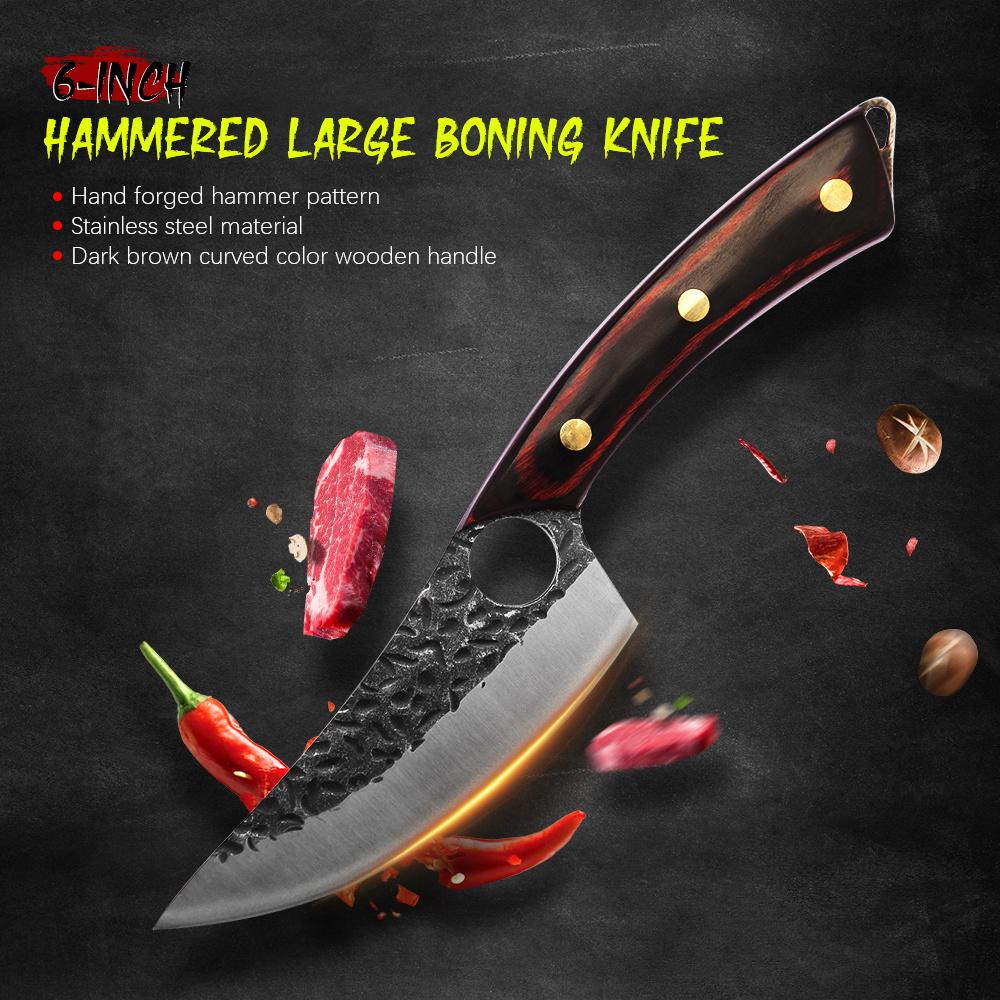 Cheap Cooking Chef Knife Full Tang Stainless Steel Blade Wood Handle ...