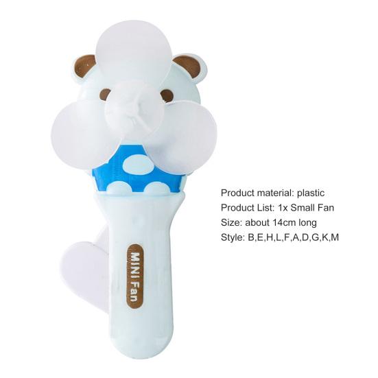 Buy Plastic Handheld Fan Practical Safe Soft Blades Panda Cooler at ...