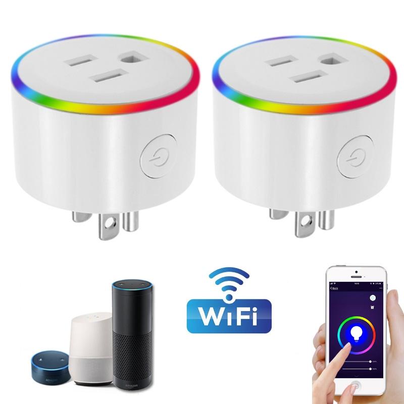Buy Smart Wifi Socket US/UK/EU Plug with LED Indicator Light Wireless ...