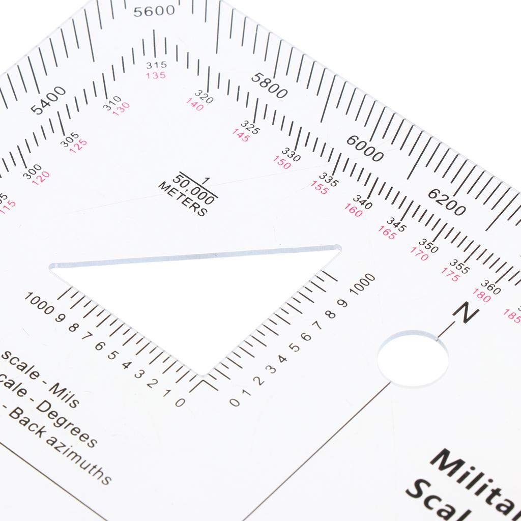 Buy Military Triangle Scale Protractor Topographic Map Graphic Training ...
