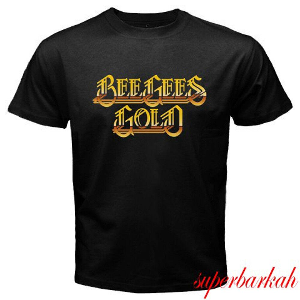 Buy Bee Gees Gold Album Logo Music Legend Clothing Print Short Sleeve T ...