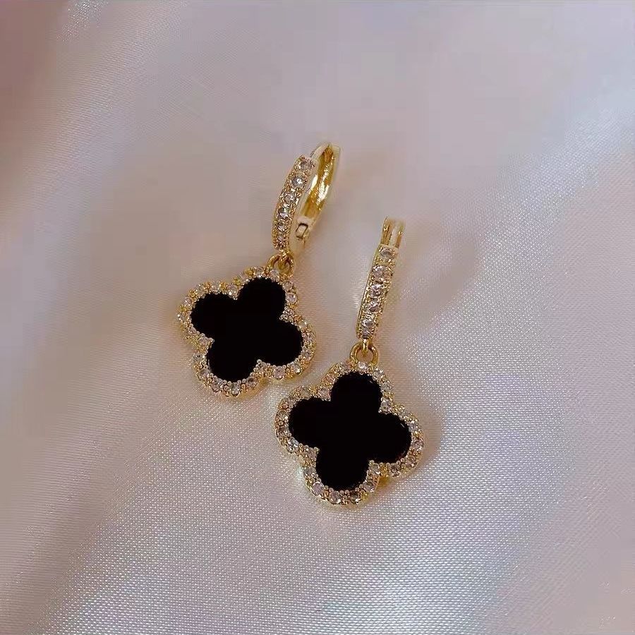 Buy Four Leaf Clover Earrings Versatile Exquisite Earrings at ...