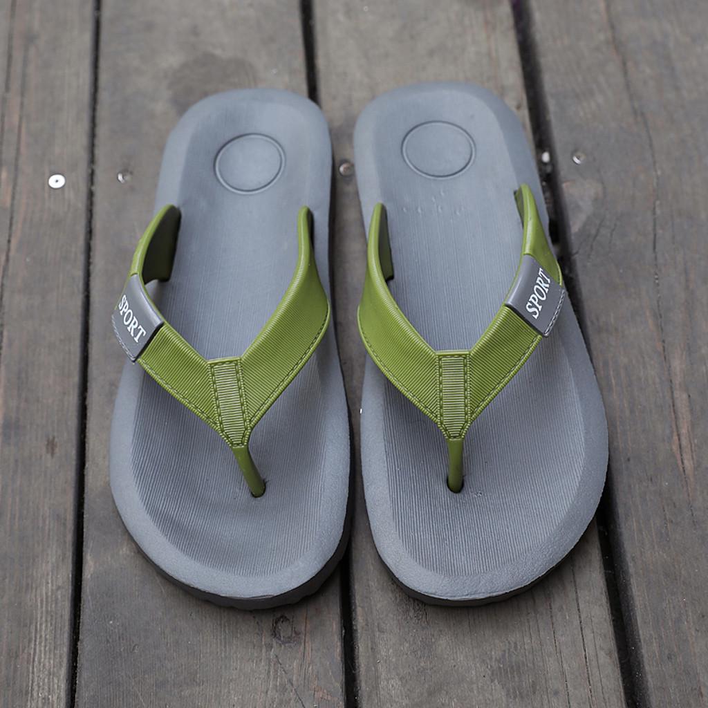 JD Summer Flip Flops Beach Sandals Mens Casual Flats Shoes Light Weight ...