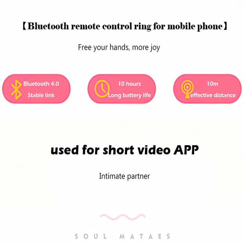 Buy Cell Phone Remote Control Ring, Page Flip, Thumbs-up, Bluetooth ...