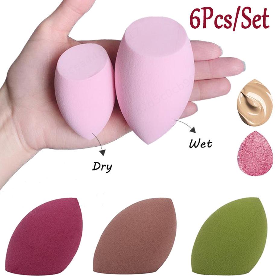 6PCS Makeup Foundation Sponge Makeup Sponge Face Liquid Foundation ...