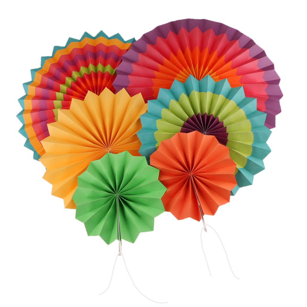 Buy Tissue Paper Fans Pom Poms Wedding Party Baby Lantern Home Room ...