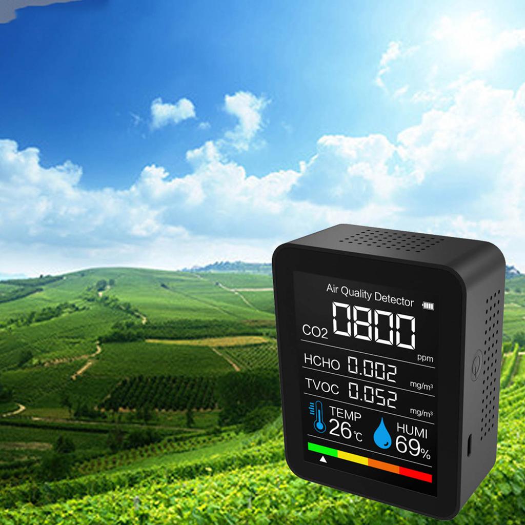 Buy Air Quality Monitor Portable Temperature And Humidity Meter at ...