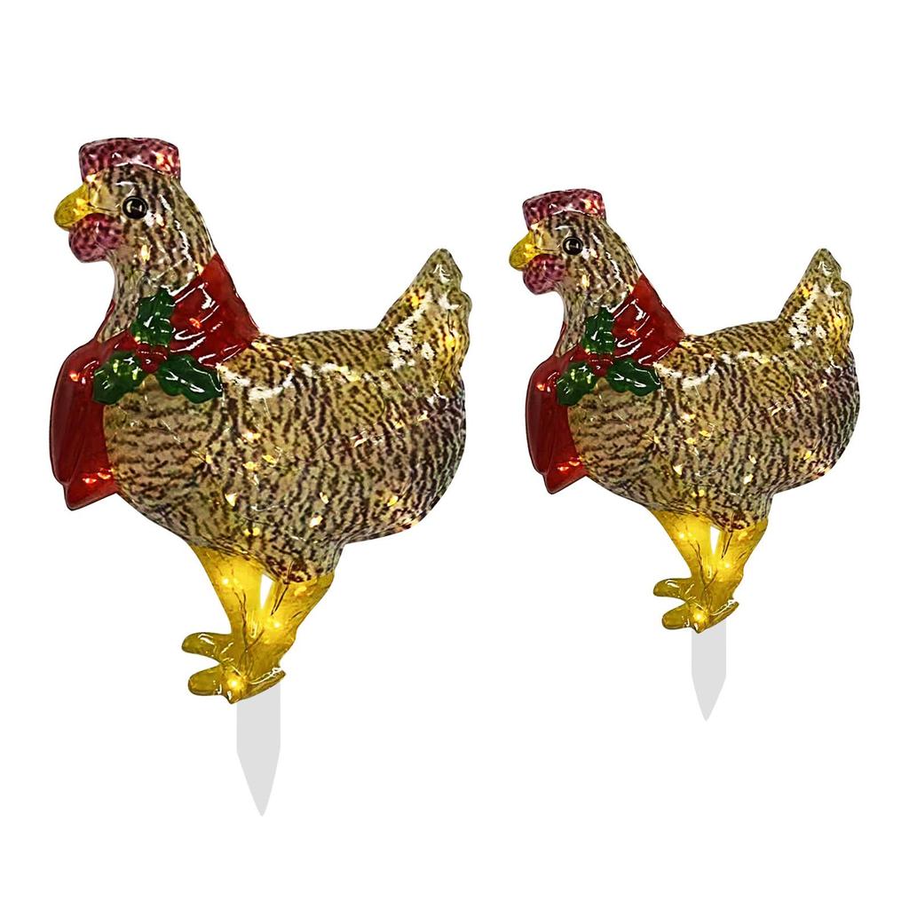 Ornaments Light Bulb Chickens