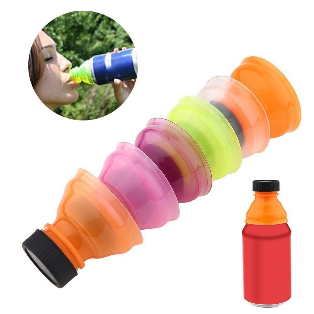 Buy 6Pcs/Set Creative Can Convert Soda Savers Toppers Reusable Bottle ...