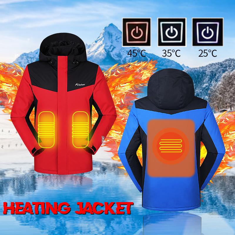 Buy Waterproof Electric Warm USB Heating Jackets Thickened Charging ...