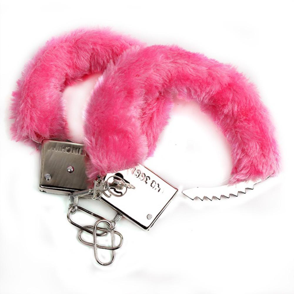 Cheap Adult Games Sm Bondage Furry Soft Metal Handcuffs Chastity Sex