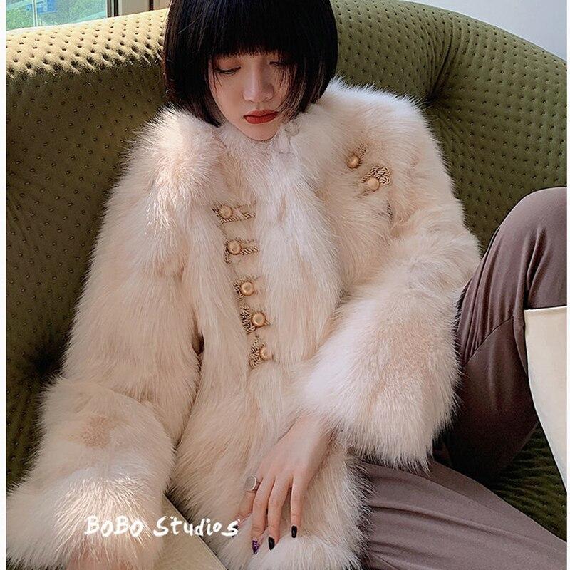 Cheap British Style Autumn Winter Women Fox Fur Fur Coat Loose Faux Fur ...