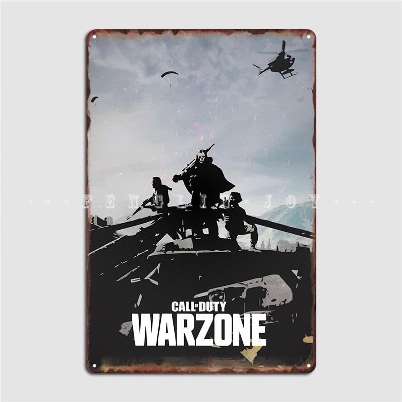 Satın alın Cod Warzone Black 02 Poster Metal Plaque Mural Plaques Wall ...